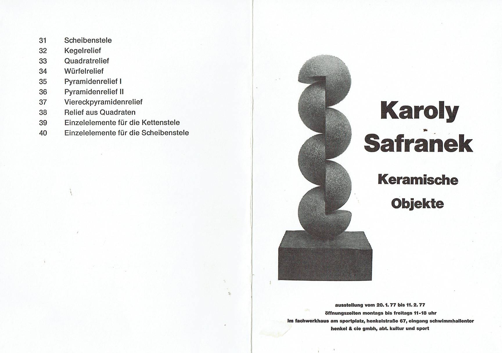 KÁROLY SAFRANEK - KERAMIK-SAMMLER.DE
